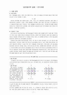 [일반물리학 실험] 전기저항-1페이지