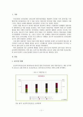 보육시설의 유형별 특징-1페이지