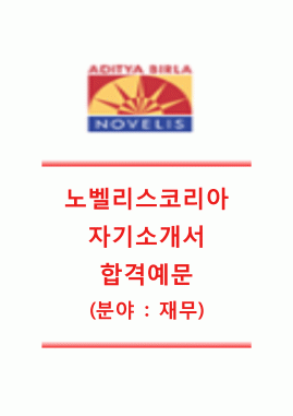 노벨리스코리아,최신공채합격 (재무) 자기소개서,노벨리스코리아자소서-1페이지