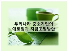 우리나라 중소기업의 애로점과 자금조달방안,자금조달유형,자금조달문제점,중소기업자금조달-1페이지