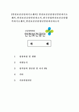 [안전보건공단 자기소개서] 청년 인턴 자기소개서 한국산업안전보건공단합격최신자소서 지원동기 성장과정 정격상의 장,단점-1페이지