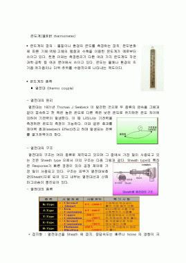 [열역학] 온도계(溫度計 / thermometer)와 압력계 (壓力計 / manometer)-1페이지