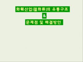 화훼산업유통구조,유통산업문제점,문제사례분석-1페이지