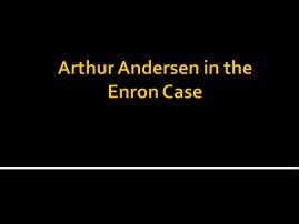 Arthur Andersen in the Enron Case,에론,Enron-1페이지