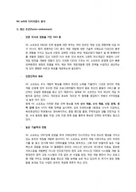 NcSoft기업분석,NcSoft마케팅전략,엔씨소프트기업분석,엔씨소프트마케팅전략-1페이지