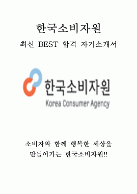 한국소비자원 KCA 최신 BEST 합격 자기소개서!!!!-1페이지