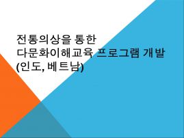 전통의상을 통한 다문화이해교육 프로그램 개발(인도, 베트남)-1페이지