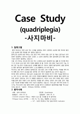 [성인간호학][quadriplegia][사지마비] 케이스 스터디(Case Study), 문헌고찰-1페이지