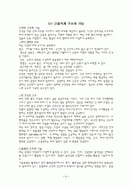 [간호학][근골격계 정리][구조와 기능] 주요질환,약어, 문헌고찰-1페이지