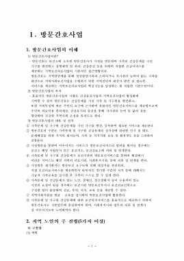 방문간호 (방문간호사업 & 예방접종 사업)-1페이지