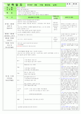 <어린이집 보육일지> 만 2,3세 혼합반 - 주제 : 많이 컸어요, 형님이 되었어요 / 소주제 : 형님이 될 준비를 해요 / 목표 : 새학기가 되면 형님반이 됨을 안다, 친구들에게 관심을 가지고 즐거운 마음으로 생활-1페이지