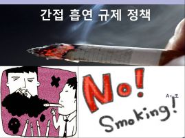 간접 흡연 규제 정책 (간접흡연규제,흡연피해,흡연규제).PPT자료-1페이지