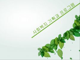 [사회복지행정론] 사회복지 기획과 프로그램.pptx-1페이지