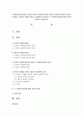 [사회복지실천기술론 3공통] 잔여적 사회복지실천과 제도적 사회복지실천의 차이를 논의, 하나의 사례를 위의 두 관점에서 분석하고 두 사회복지실천에 대한 자신의 입장을 서술-1페이지