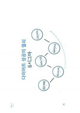 다이어트 성공의 열쇠 6시그마 - 생활속의 식스시그마(6 Sigma), 성공적인 다이어트를 위하여-1페이지