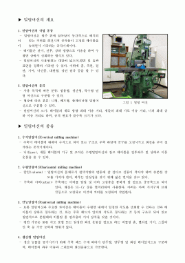 기계공작실습 - 밀링 실험 보고서-1페이지