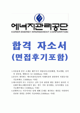 에너지관리공단자기소개서 에너지관리공단자소서 합격자소서자기소개서/면접후기,자기소개서+에너지관리공단면접,에너지관리공단자소서 KEMCO 자소서 항목, KEMCO 청년인턴 지원동기, 에너지관리공단자소서예문, 에-1페이지