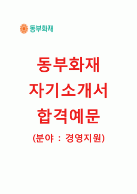 (동부화재 자기소개서+면접기출문제) 동부화재(경영지원IT리스크관리) 자기소개서 합격예문 [동부화재자소서동부화재해상보험채용동부화재자기소개서항목]-1페이지