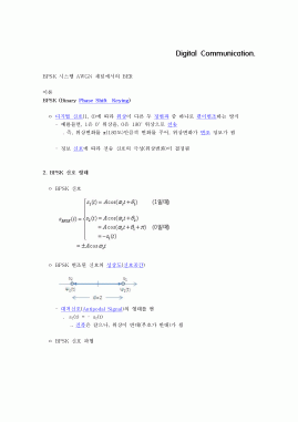 C 이용한 BPSK 시스템 AWGN 채널에서의 BER 성능 시뮬레이션-1페이지