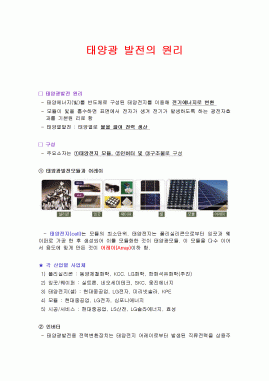 태양광 발전의 원리 -1페이지
