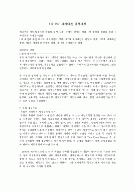 [세계전쟁사] 1차 2차 세계대전 발생과정 (전개과정)-1페이지