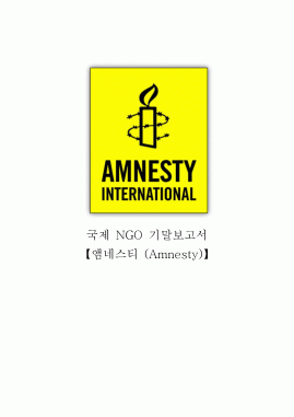 [국제 NGO 분석 - 앰네스티 (Amnesty)] 국제사회에서의 NGO의 역할, 인권과 NGO, 역사, 활동, 활동원칙, 예산, 재정방식, 비판, 가이드라인-1페이지