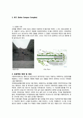 이화여대(이대) ECC(EWHA CAMPUS COMPLEX)의 시공과정 및 친환경 설비 시스템 SYSTEM (프로젝트 개요, 배경 및 경과 / 도미니크 페로의 건축적 특징 / 이대 ECC 주요 공사 개요 / 이대 ECC에 사용된 친환경공법)-1페이지