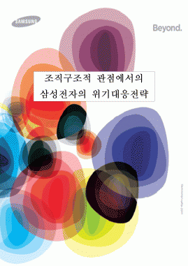 조직구조적 관점-삼성전자의 위기대응전략,SK의 기업문화와 윤리경영,삼성과 SK 비교,윤리경영의 중요성-1페이지