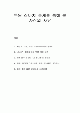 ‘위험한 사상’에도 관용이 필요한 이유 - 독일 신나치(Neo-Nazism) 문제를 통해 본 사상의 자유-1페이지