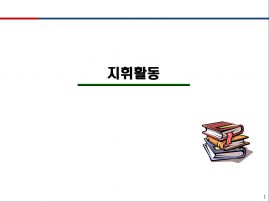 [경영학] 지휘활동 - 지휘활동의 개념, 리더십을 통한 지휘활동, 조직화 4단계, 동기유발과 의사소통을 통한 지휘활동, 21세기 지휘활동.PPT자료-1페이지