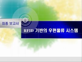 [경영정보 시스템] RFID 기반의 우편물류 시스템 (프로젝트 수행 배경 및 목적, 기존 비즈니스 프로세스 분석, RFID based IS User Interfaces, 시스템 구현 필요 요소).PPT자료-1페이지