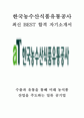 한국농수산식품유통공사 인턴 최신 BEST 합격 자기소개서!!!!-1페이지