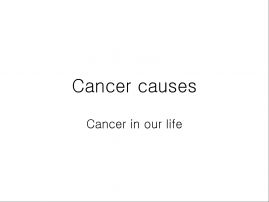 [암 발생 원인 영문 발표서] Cancer causes-1페이지