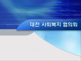 대전 사회복지 협의회 기관분석 발표보고서 (인터뷰도 포함)-1페이지