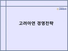 고려아연 경영전략분석과 국제화전략분석및 고려아연 향후전망분석-1페이지