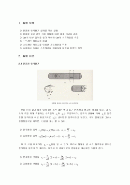 재료역학실험 - 원통형 (Cylinder) 압력용기 설계 및 실험-1페이지