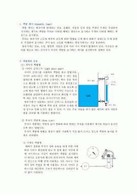 액량 및 유량 계기 (액량 계기, 액량계의 종류, 유량 계기, 유량계의 종류, 액량 계기 및 유량 계기의 정비)-1페이지