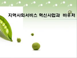 [지역사회복지] 지역사회서비스 혁신사업과 바우처 제도.pptx-1페이지