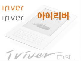 아이리버 (Iriver) (아이리버의 환경분석, 아이리버의 문제점 (내부적, 외부적), 설문 분석).pptx
-1페이지