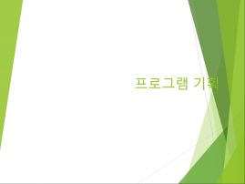 (프로그램개발과평가) 프로그램기획과 의사결정 PPT자료 -1페이지