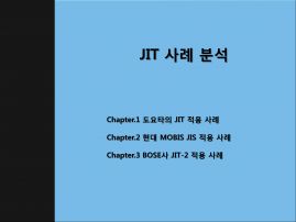 [우수레포트][JIT시스템 사례, JIT 사례, JIT 성공 사례] 토요타 JIT시스템, 현대 모비스 사례, BOSE사 JIT 적용 사례 각각 분석-1페이지