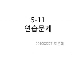 Arena를 이용한 시뮬레이션 연습문제 5-11-1페이지