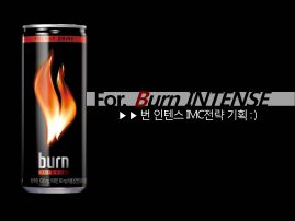 For. Burn INTENSE 번 인텐스 IMC전략 기획 (음료 시장, 상황분석, 타겟분석, 문제점 도출, 컨셉도출, 커뮤니케이션).pptx

-1페이지