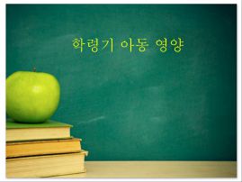 학령기 아동 영양-영양섭취기준,아동비만,아동정서발달,아동질환및질병사례-1페이지