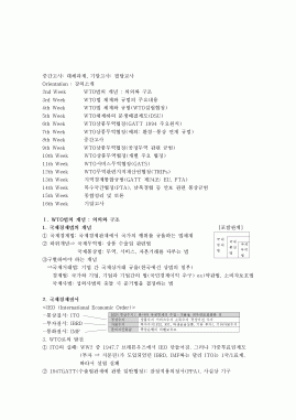 WTO법 기말대비 - WTO법 목적, 특징, 구조, 법의 국제적 효력 & 예상문제(논술형)-1페이지