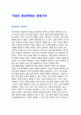 기업의 환경변화와 경쟁우위_성공적인 전략의 궁극적인 목적
-1페이지