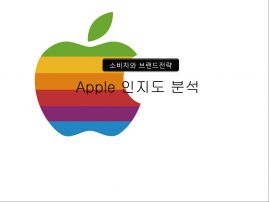 애플 Apple 브랜드 이미지와 소비자인식 마케팅조사-1페이지