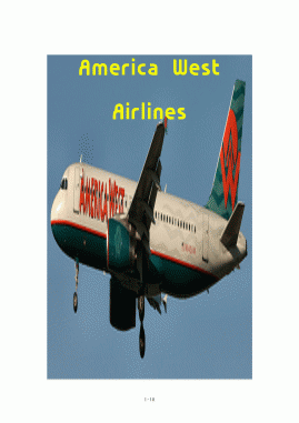 아메리카 웨스트 에어라인-미국항공사,항공사분석,아메리카웨스트에어라인-1페이지