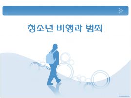 청소년 비행과 범죄 ppt자료-1페이지