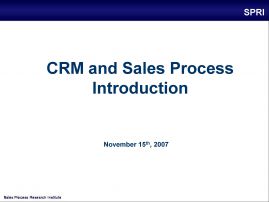 CRM & Sales Process Introduction Nov.15t-1페이지